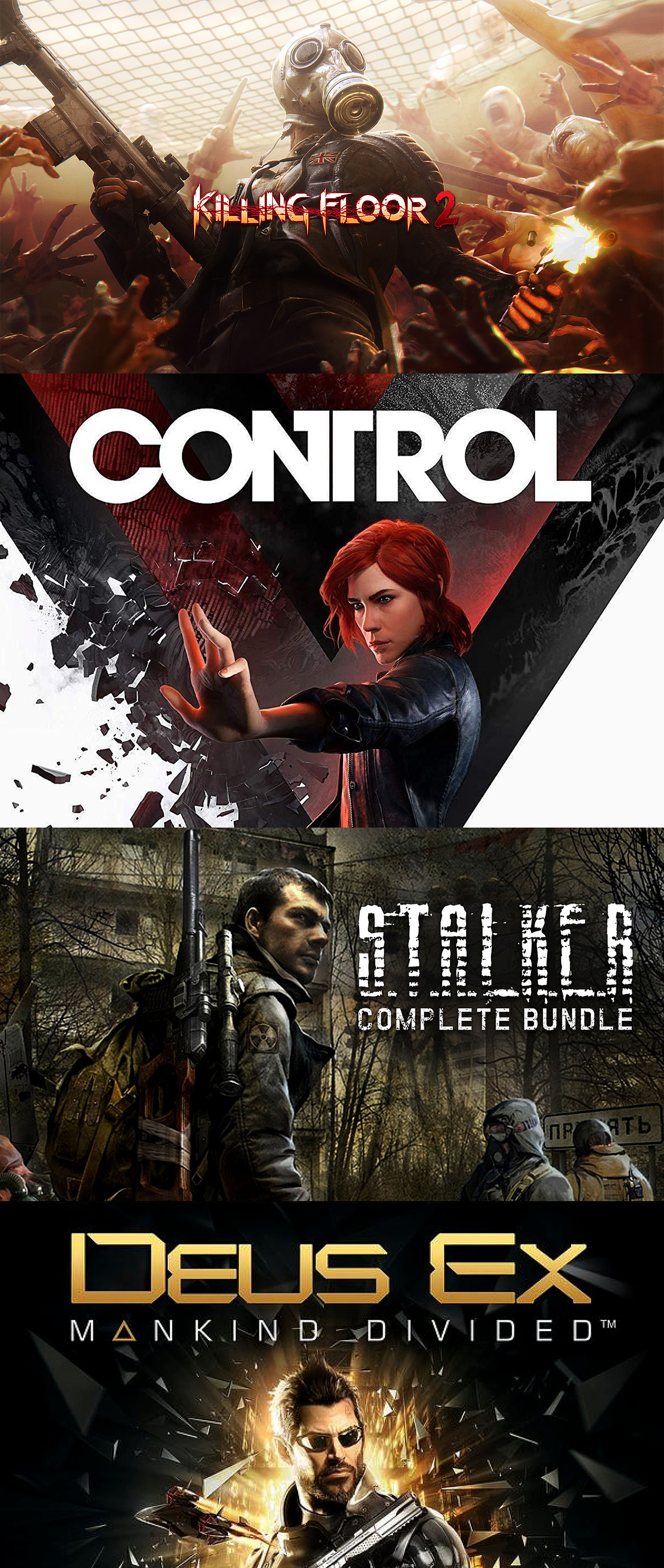 Sorteo de 4 juegos: “Killing Floor 2”, “Control”, “Stalker Complete ...