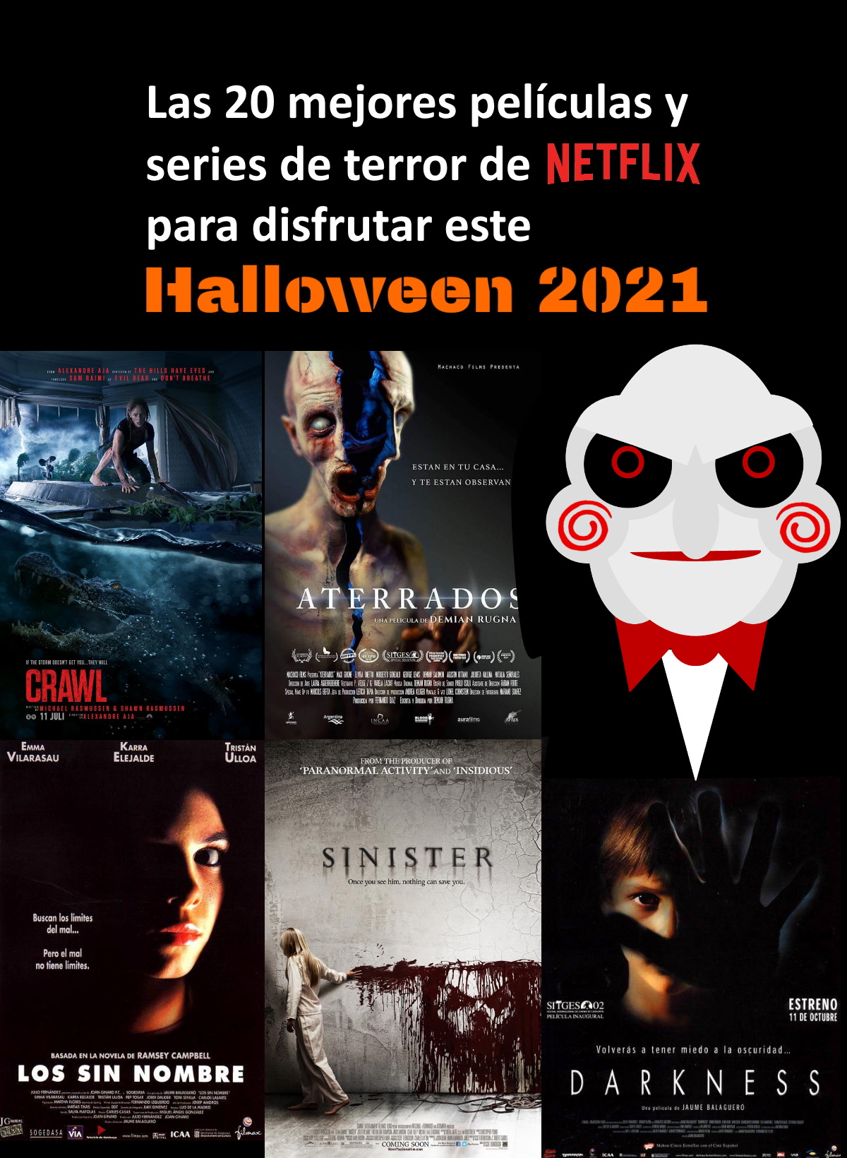 Las 20 mejores películas y series de terror de Netflix para disfrutar ...
